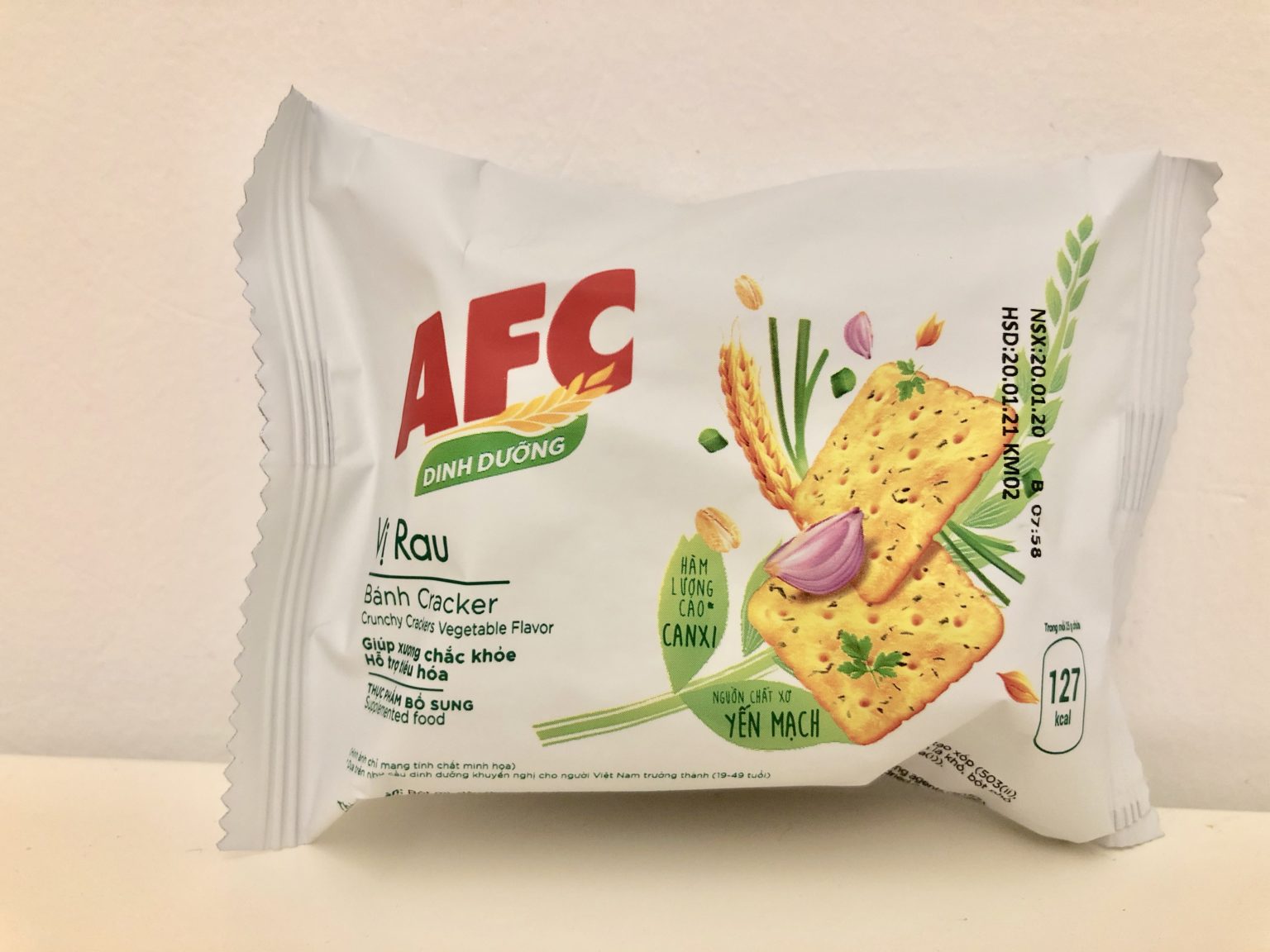 クラッカー「AFC Crunchy Crackers Vegetable Flavor」